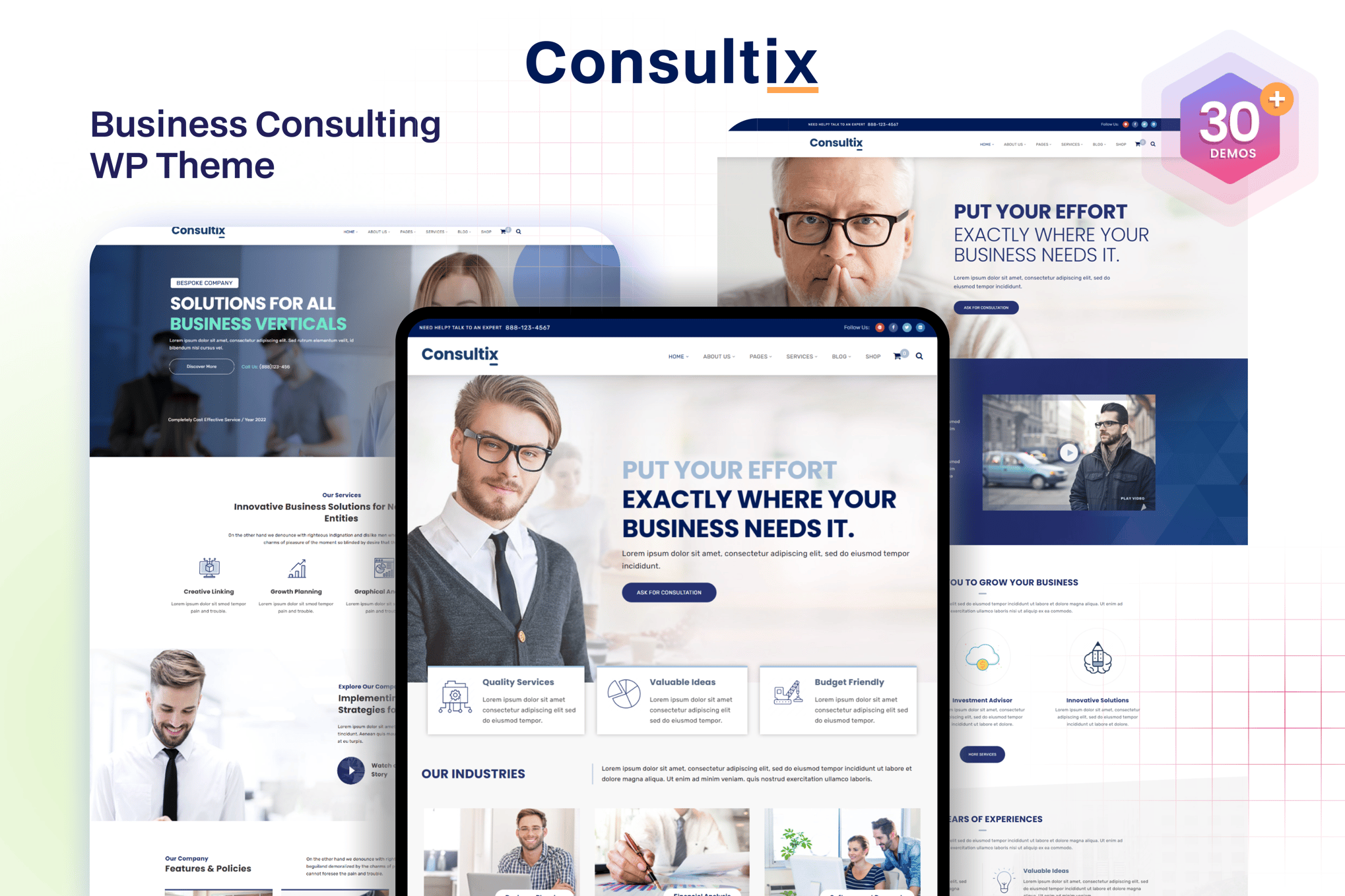 Consultix - Business Consulting WordPress Theme 5.0