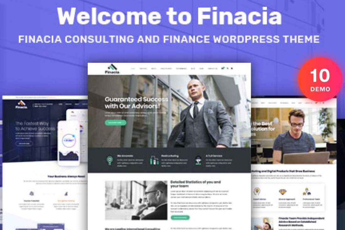 Finacia - Finance & Business WordPress Theme 2.0