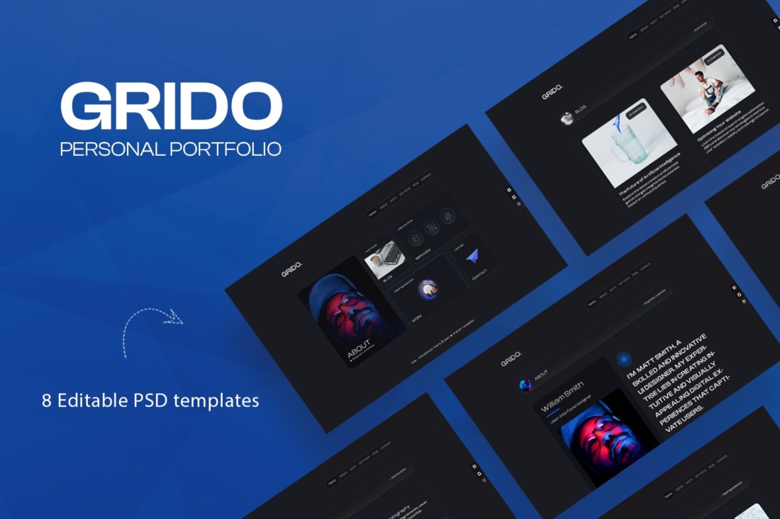 Gridos - Creative Personal Portfolio 1.0.