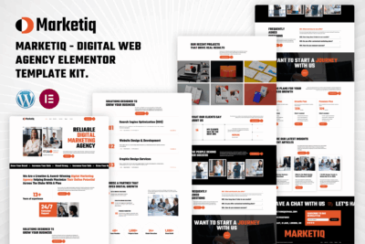 Marketiq - Digital Web Agency Elementor Template Kit